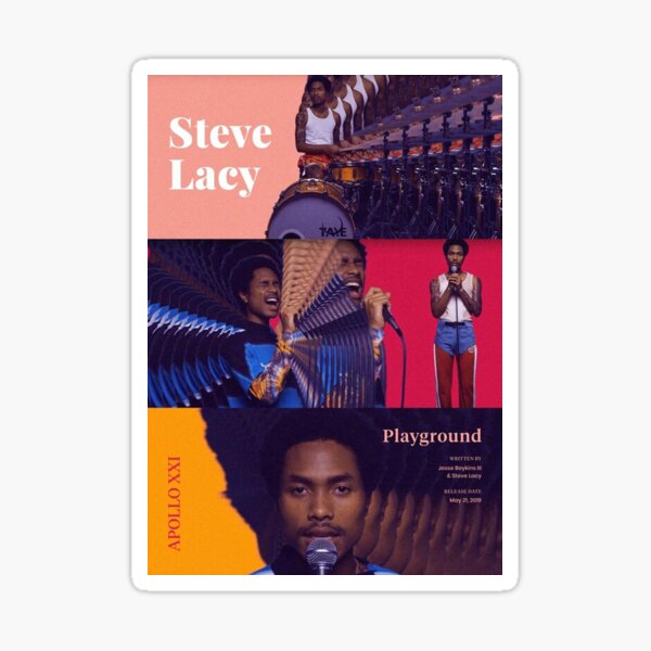 "Steve Lacy Apollo XXI poster" Sticker by garrettdarre | Redbubble
