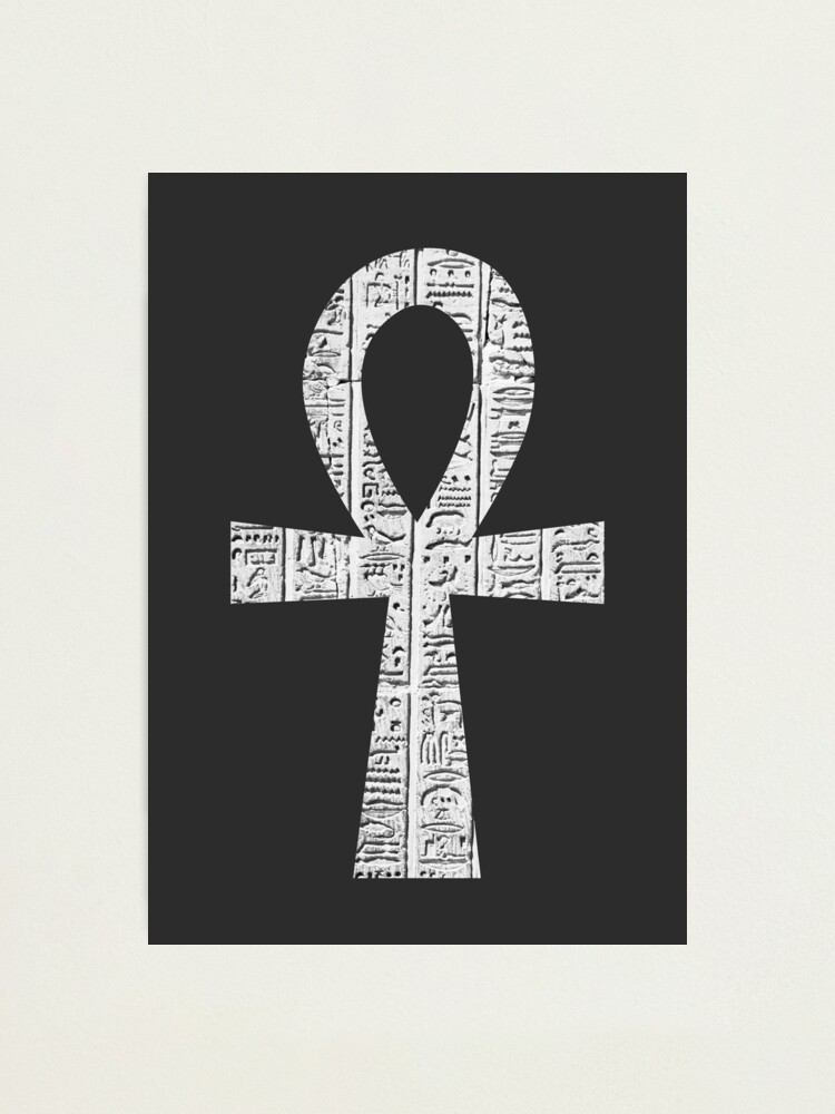 Lámina fotográfica «Símbolo de Ankh | Símbolo egipcio antiguo de Ankh ...