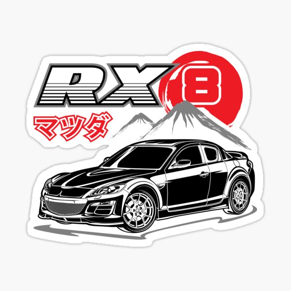 "RX8" Sticker by Aswin77 | Redbubble