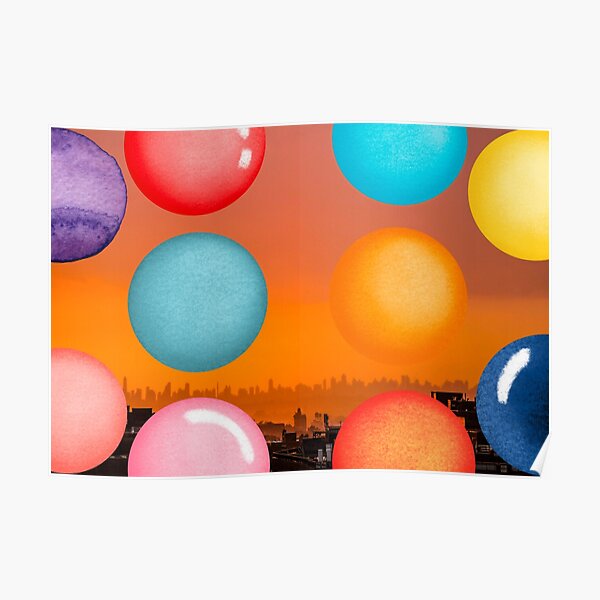 "This is a multi color art work on a cool back ground." Poster for Sale ...