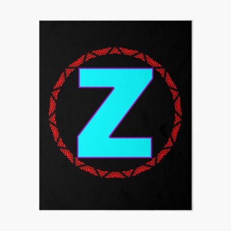 "Cool Letter Z Initial Monogramme Simple in Blue Color. Monogram Z Cool ...