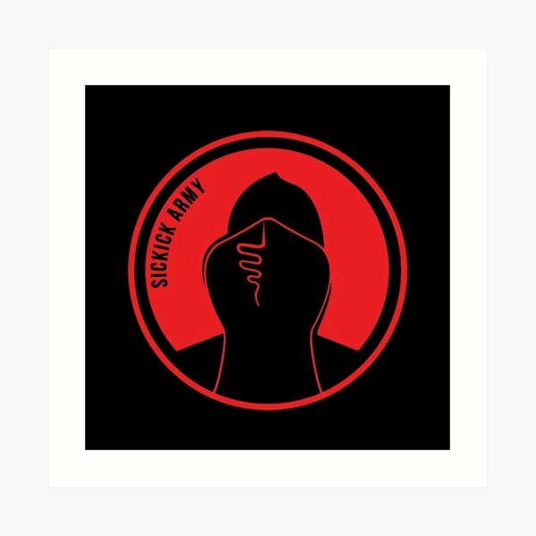 "Sickkick Sick kick army logo masked dj" Art Print for Sale by ...