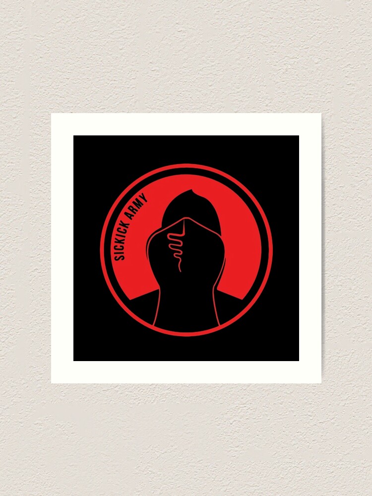 "Sickkick Sick kick army logo masked dj" Art Print for Sale by ...
