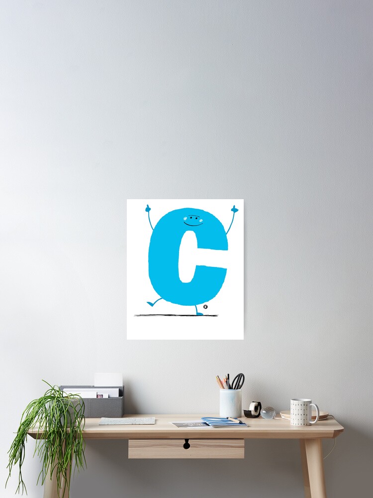 "Letter C - Cute Alphabet - Name Begins With C" Poster for Sale by ...