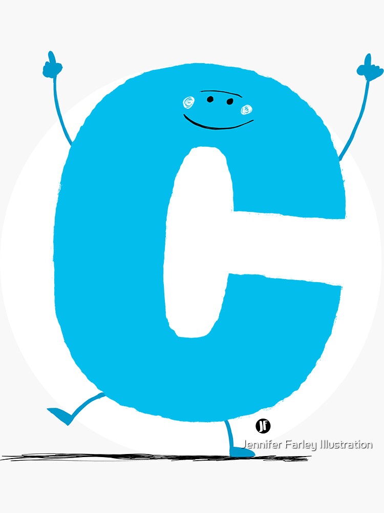 "Letter C - Cute Alphabet - Name Begins With C" Sticker by ...