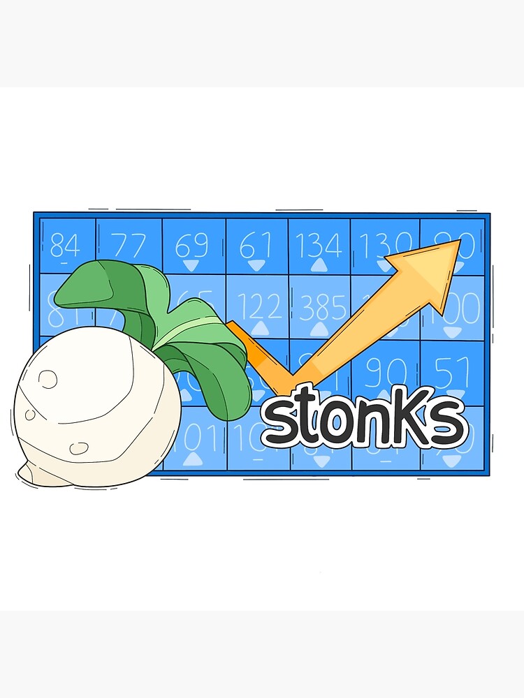 "AC:NH Daisy Mae turnips stonks meme" Art Print for Sale by ...