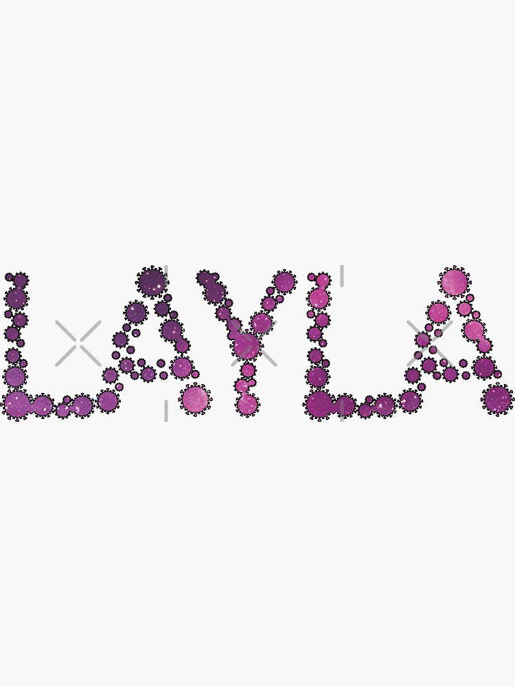 "LAYLA Name III - My name is LAYLA - typography name - Galaxy Vibe ...