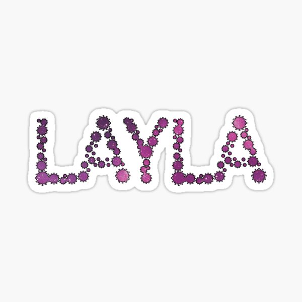 "LAYLA Name III - My name is LAYLA - typography name - Galaxy Vibe ...