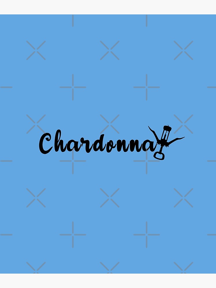 "Chardonnay Corkscrew Word Art - Cute And Funny Chardonnay Wine" Poster ...
