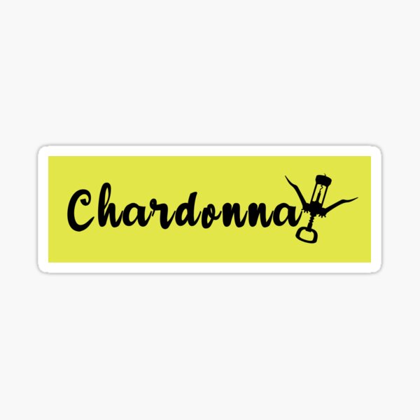 "Chardonnay Corkscrew Word Art - Cute And Funny Chardonnay Wine ...