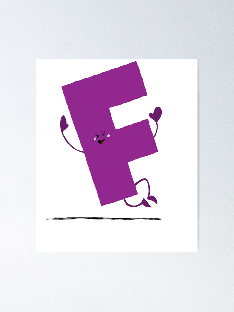 Póster «Letra F - Alfabeto lindo - El nombre comienza con F» de ...