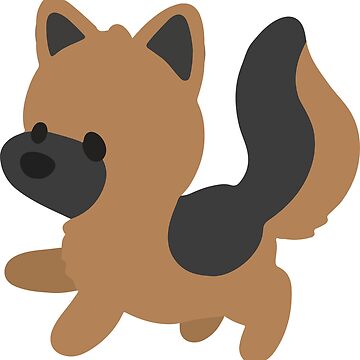 "Chibi German Shepherd" Sticker for Sale by B. W. | Redbubble