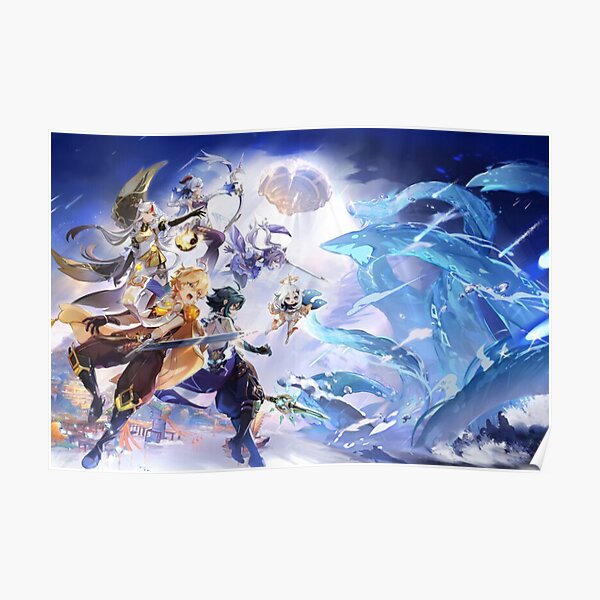 "Genshin Impact" Poster for Sale by Carinamay | Redbubble