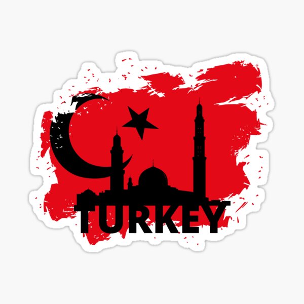 "Turkey Flag Decal" Sticker by Dekal | Redbubble