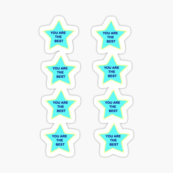 "YOU ARE THE BEST STICKERS 8PACK" Sticker by Keroppi721 | Redbubble