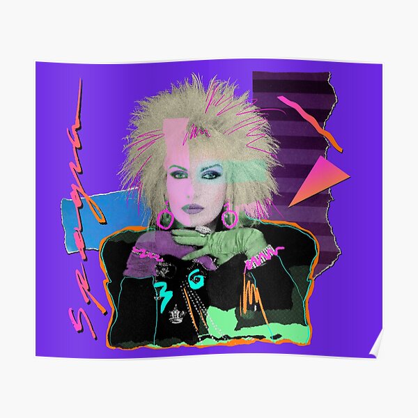 "IVANA 80S STYLE COLORS PURPLE BACKGROUND by DISCODISCOMX" Poster for ...