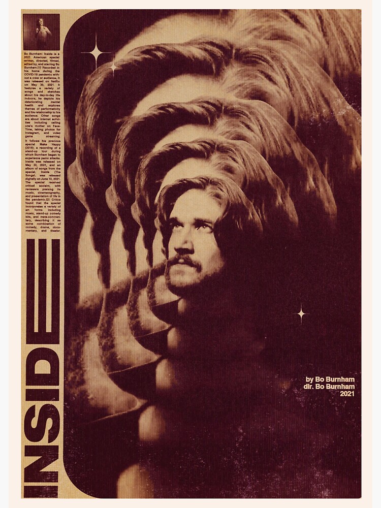 "Burnham Inside Poster" Sticker for Sale by ayasnades | Redbubble