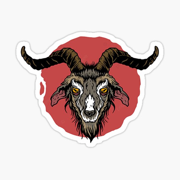 "goat head" Sticker for Sale by zSergio27 | Redbubble