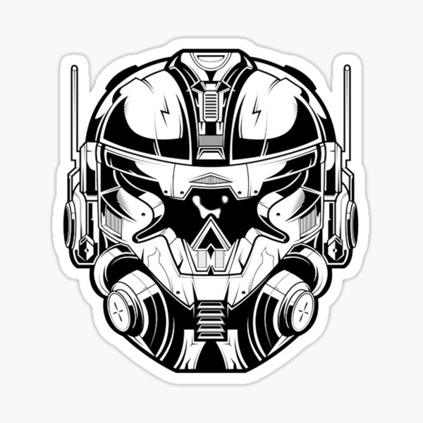 "Titanfall 2 Helmet" Sticker by dolipran2022 | Redbubble