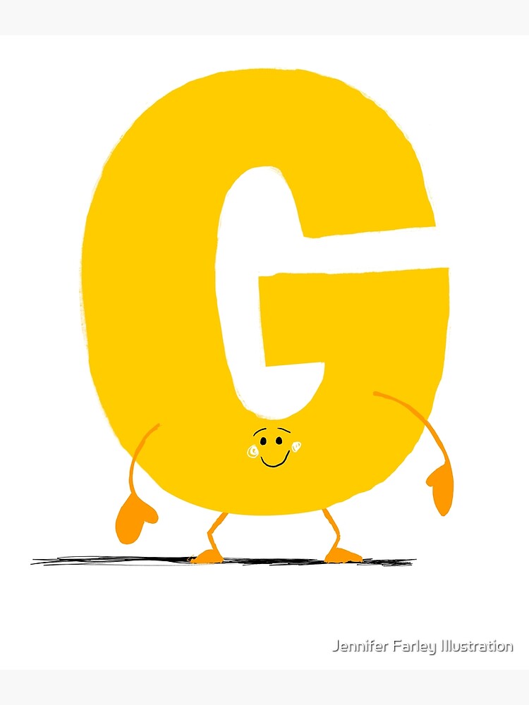 "Letter G - Cute Alphabet - Name Begins With G" Poster for Sale by ...
