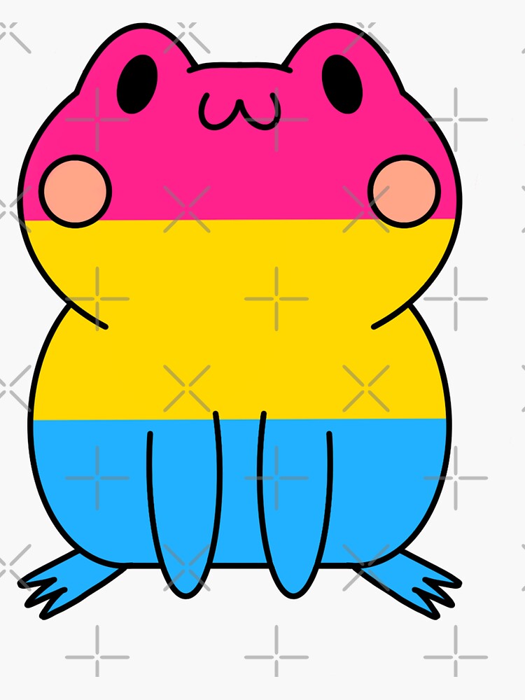 "Pansexual Felicette The Frog Sticker" Sticker by PrideCreatures ...