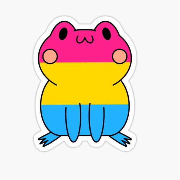 "Pansexual Felicette The Frog Sticker" Sticker by PrideCreatures ...
