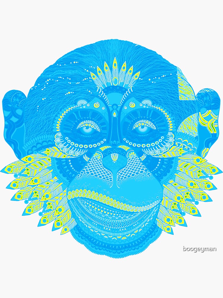 "Monkey" Sticker by boogeyman | Redbubble