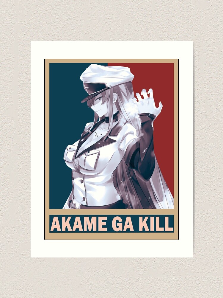 "General Esdeath Akame ga Kill Akame ga Kiru Vintage Vector Anime ...