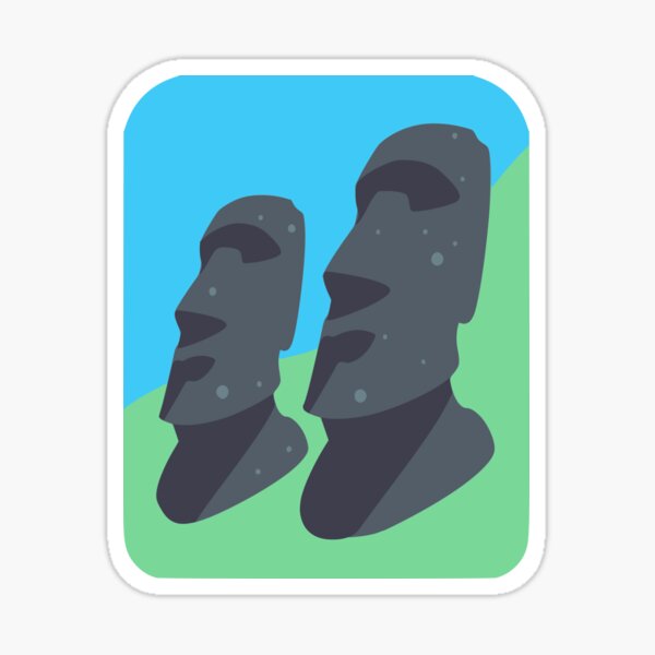 "Moai, Easter Island" Sticker by Nordwind | Redbubble