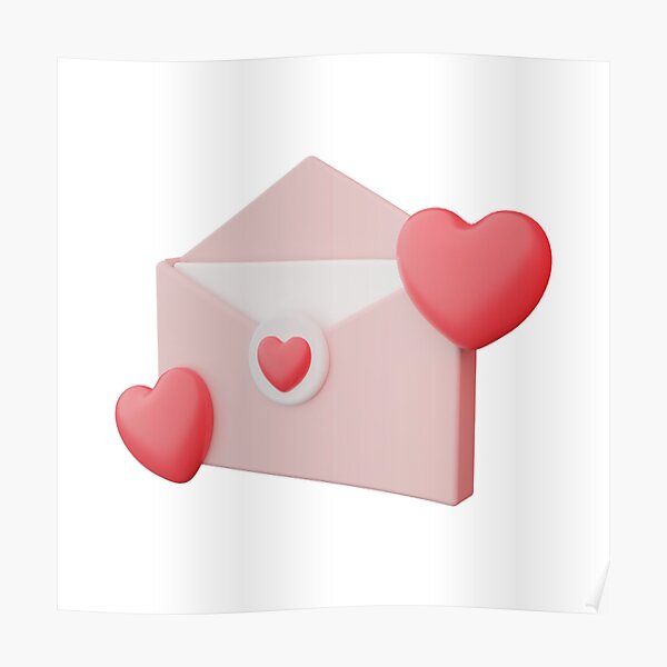 "Aesthetic envelope sticker" Poster for Sale by Annyeong-Jk | Redbubble