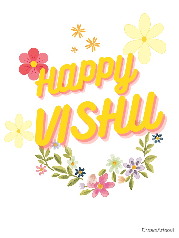 "Happy vishu" Sticker by DreamArtsoul | Redbubble