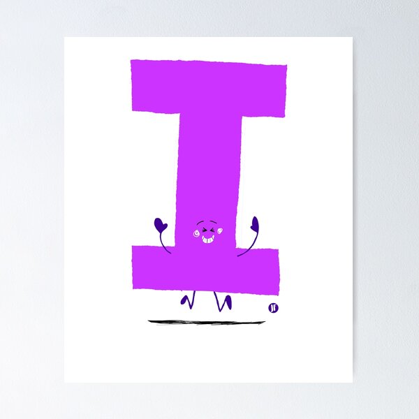 "Letter I - Cute Alphabet - Name Begins With I" Poster for Sale by ...