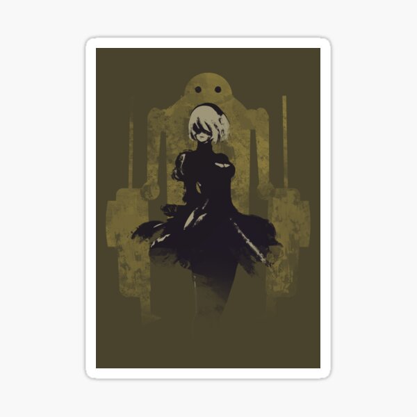 "NieR Automata - [F]riendship" Sticker for Sale by LucilleG | Redbubble