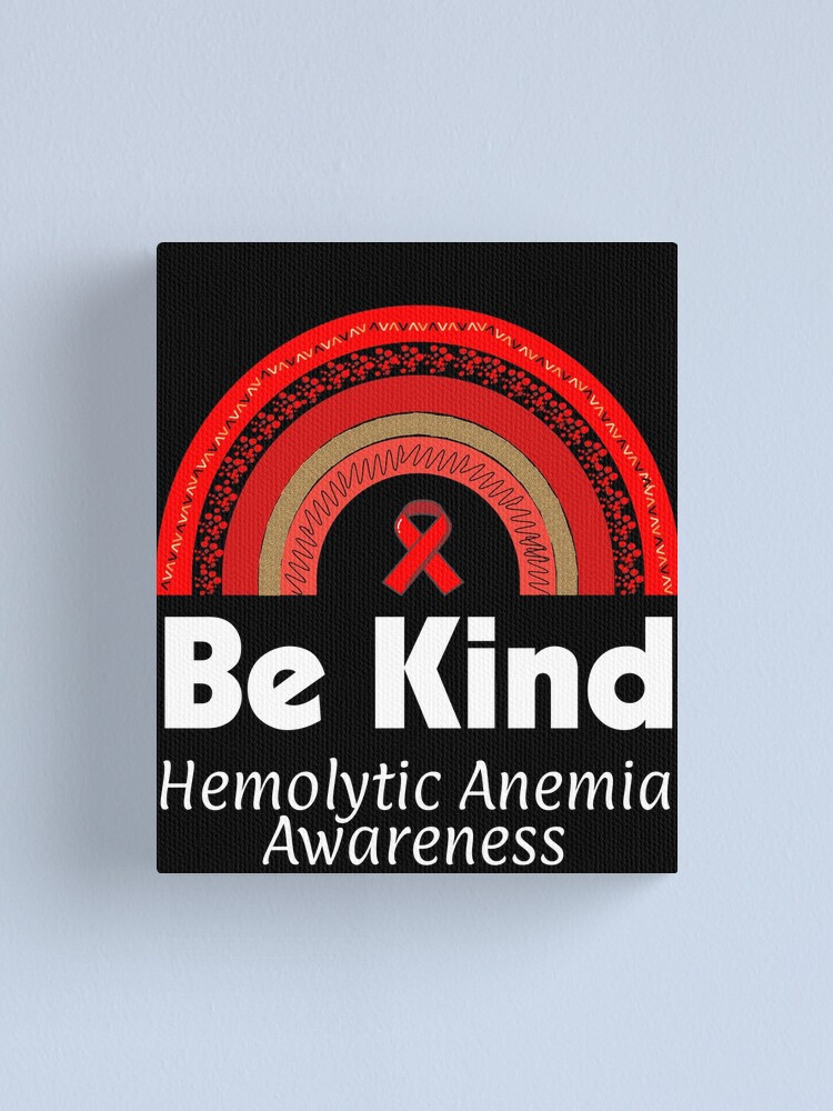 "We Wear Red Rainbow For Hemolytic Anemia Awareness Be Kind Rainbow Red ...