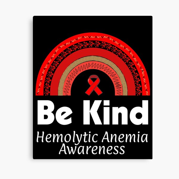 "We Wear Red Rainbow For Hemolytic Anemia Awareness Be Kind Rainbow Red ...