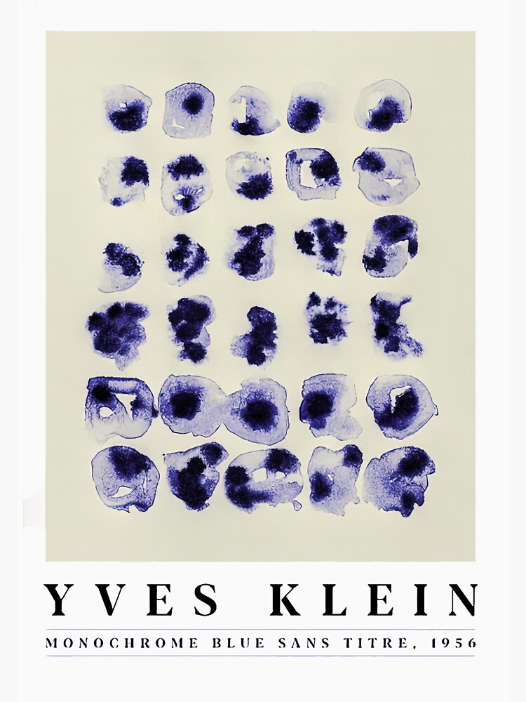 "Monochrome Blue Titra 1956" Sticker by Annett-Krug | Redbubble