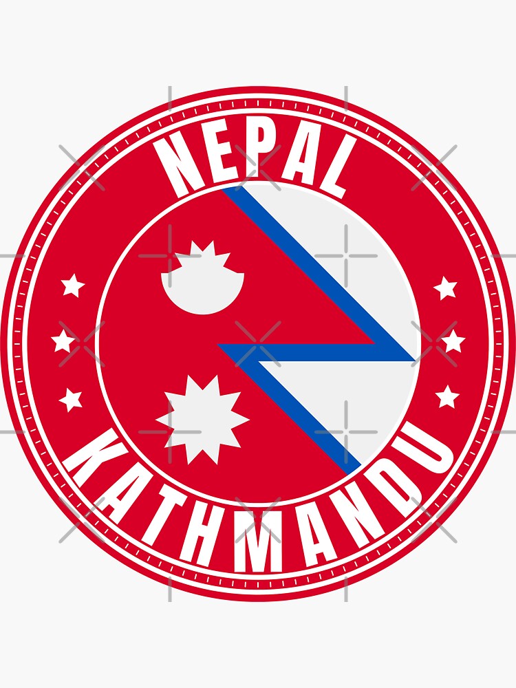 "Nepal Kathmandu" Sticker by worldpopulation | Redbubble