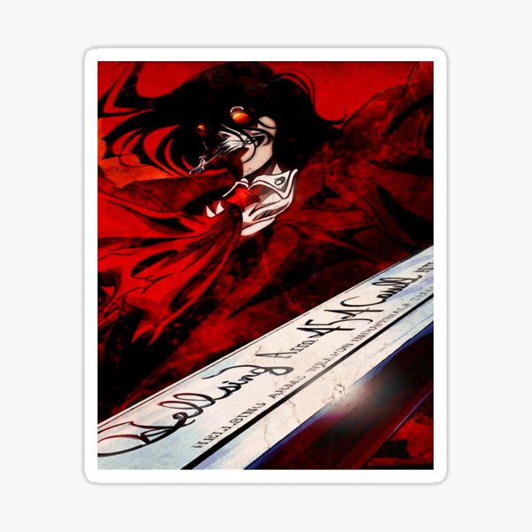 "Hellsing - Alucard - Fury and Firepower" Sticker by stuarthansonwdt ...