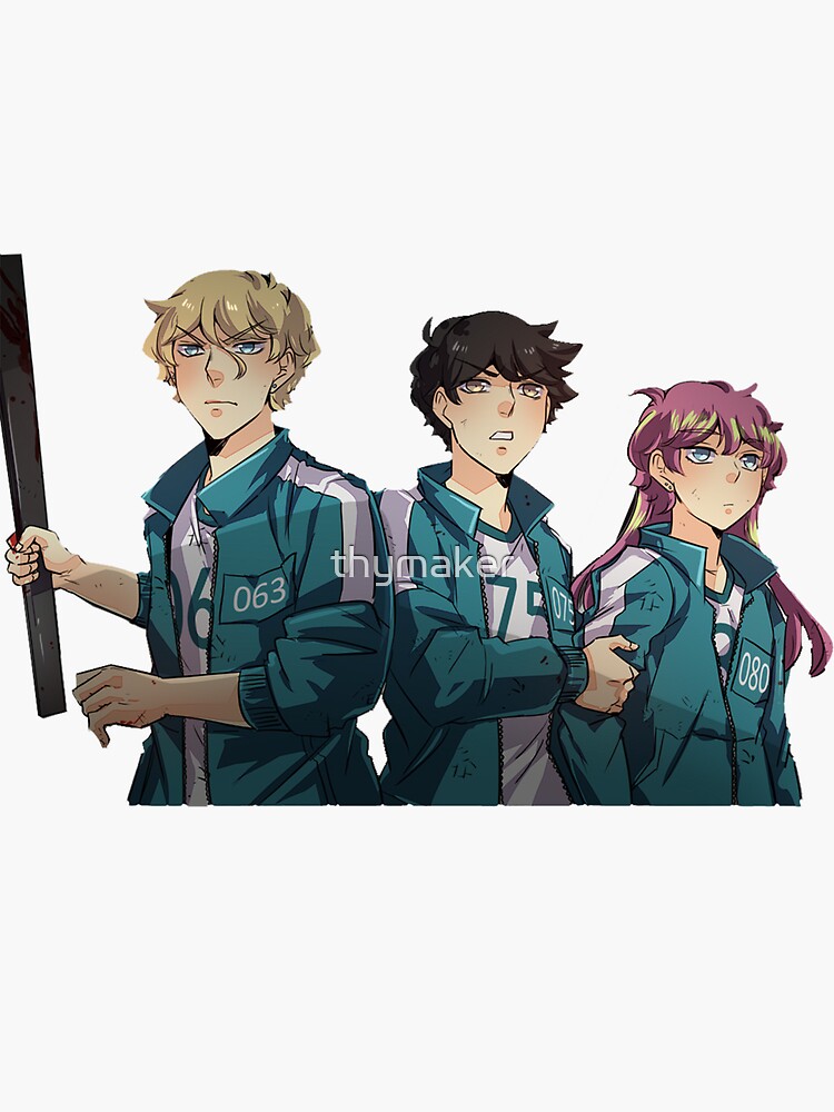 "Unordinary x Squid Game" Sticker for Sale by thymaker | Redbubble