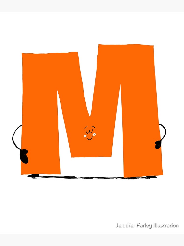 "Letter M - Cute Alphabet - Name Begins With M" Poster for Sale by ...