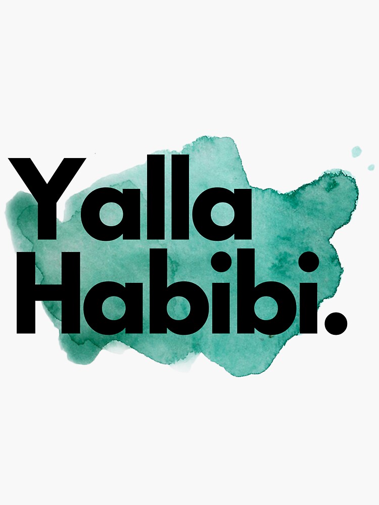 "Habibi" Sticker by Alutkowo | Redbubble