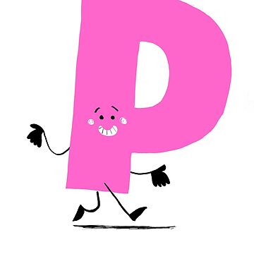 "Letter P - Cute Alphabet - Name Begins With P" Poster for Sale by ...