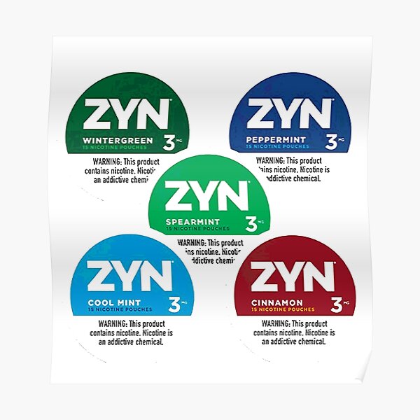 "Zyn" Poster for Sale by lenamarcuss | Redbubble