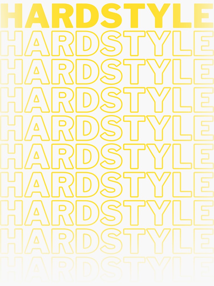 "Hardstyle" Sticker by Hardstyledesign | Redbubble