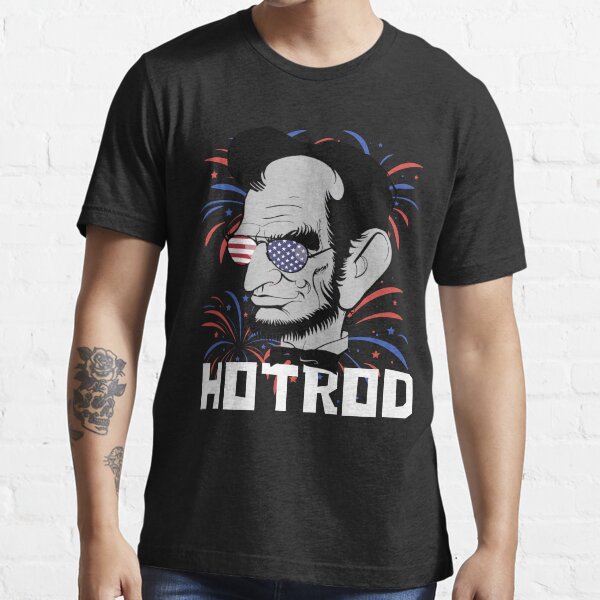 "Hot Rod Abraham Lincoln Presidents Day Funny Muscle Car" T-shirt for ...