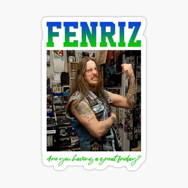 "Fenriz Darkthrone Homage Tribute" Sticker by TamtamTown | Redbubble