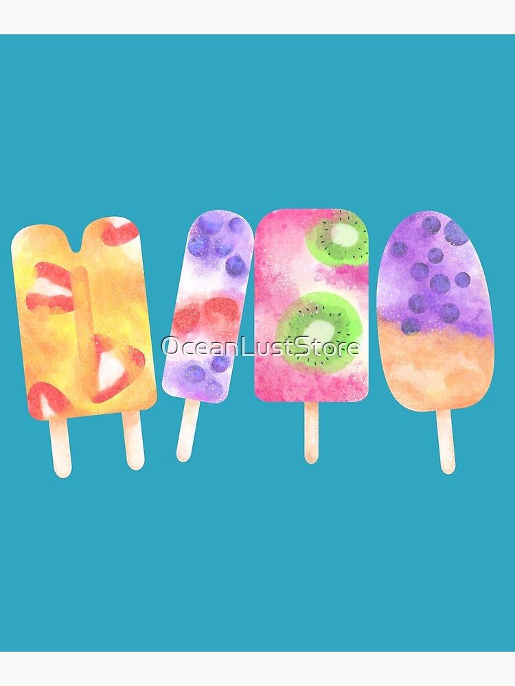 "Popsicle love | ice cream love | beach and summer time" Poster for ...