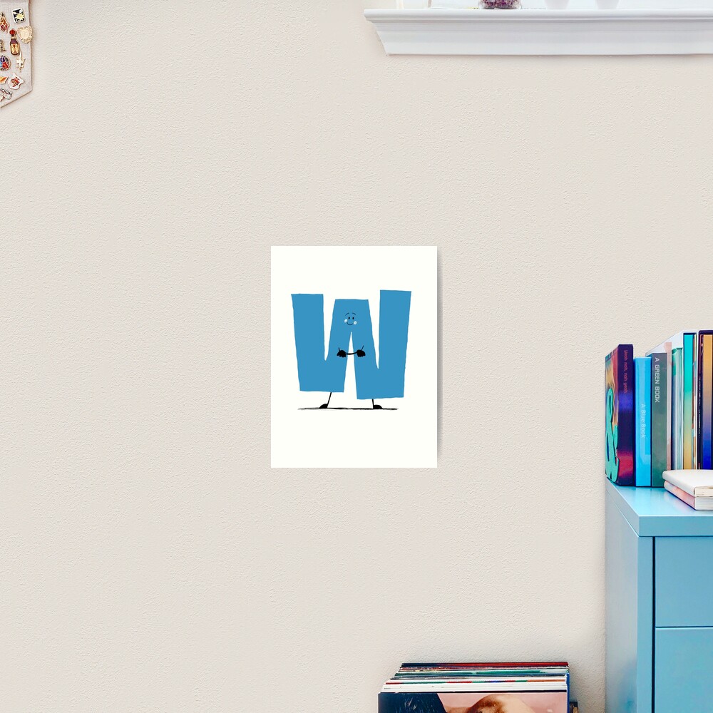 "Letter W - Cute Alphabet - Name Begins With W" Poster for Sale by ...