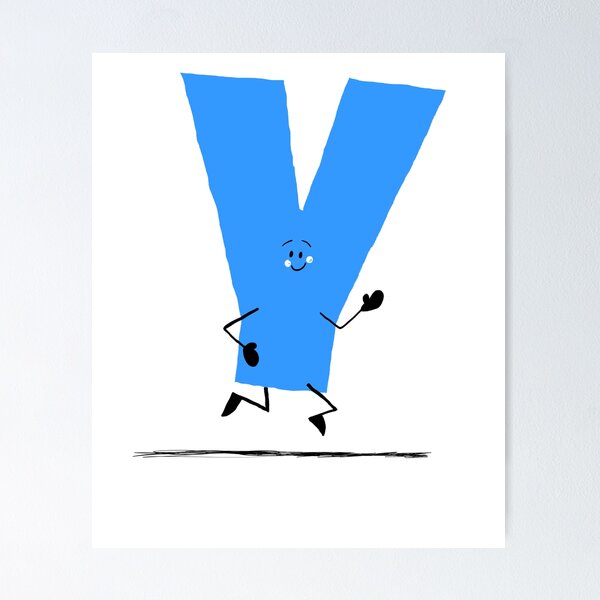 "Letter Y - Cute Alphabet - Name Begins With Y" Poster for Sale by ...