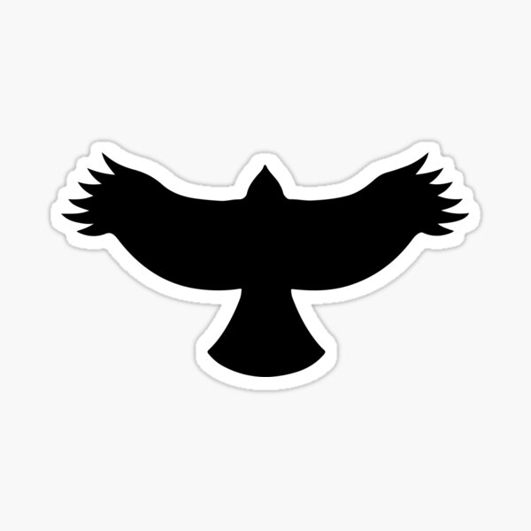 "The Flying Hawk Black Tattoo" Sticker for Sale by Pointit | Redbubble